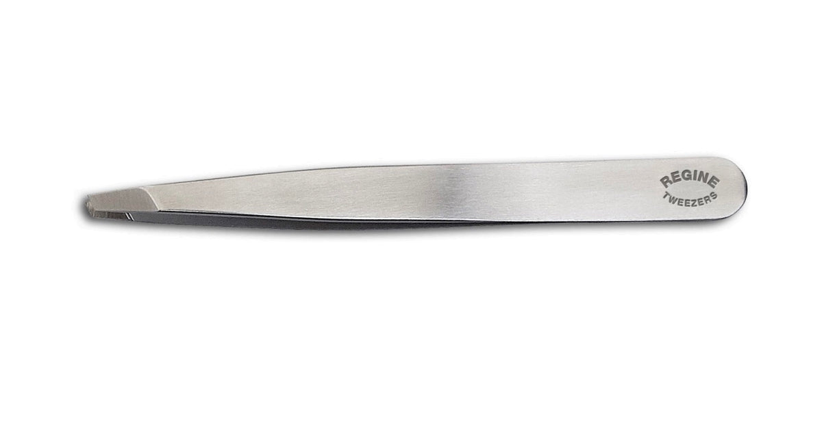 Buy Professional Stainless Steel Slant Tip Tweezer | Regine Tweezers